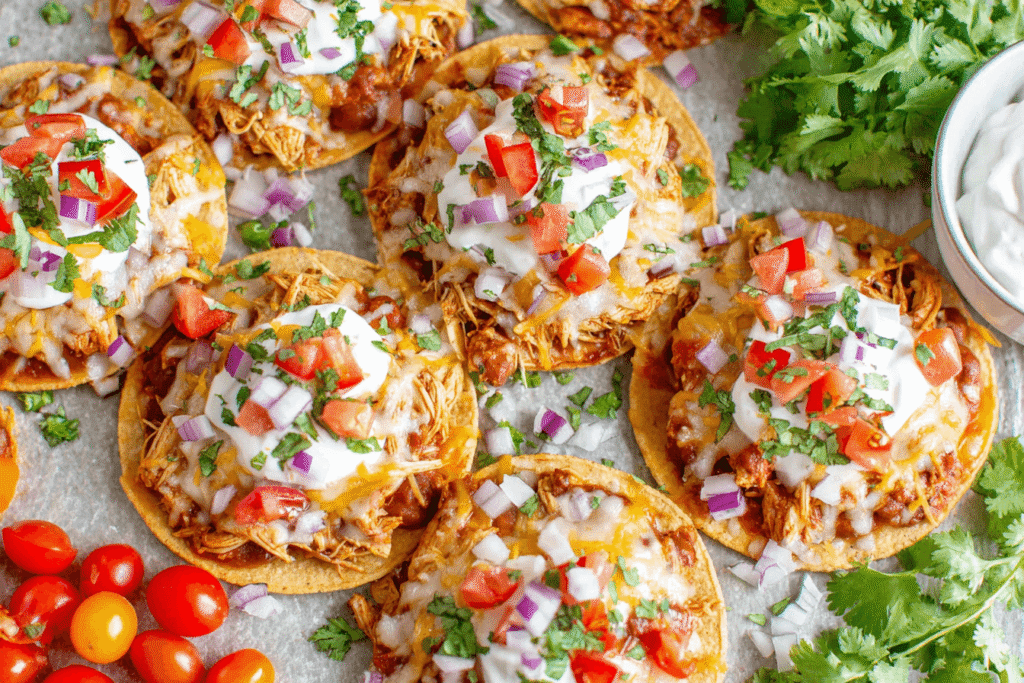 Cheesy Chicken Tostadas: Easy Dinner in 30 Minutes